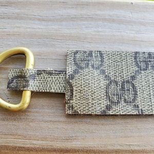 Accessories | Gucci Gg Upcycle Repurposed Keychain Key Fob Tag | Poshmark